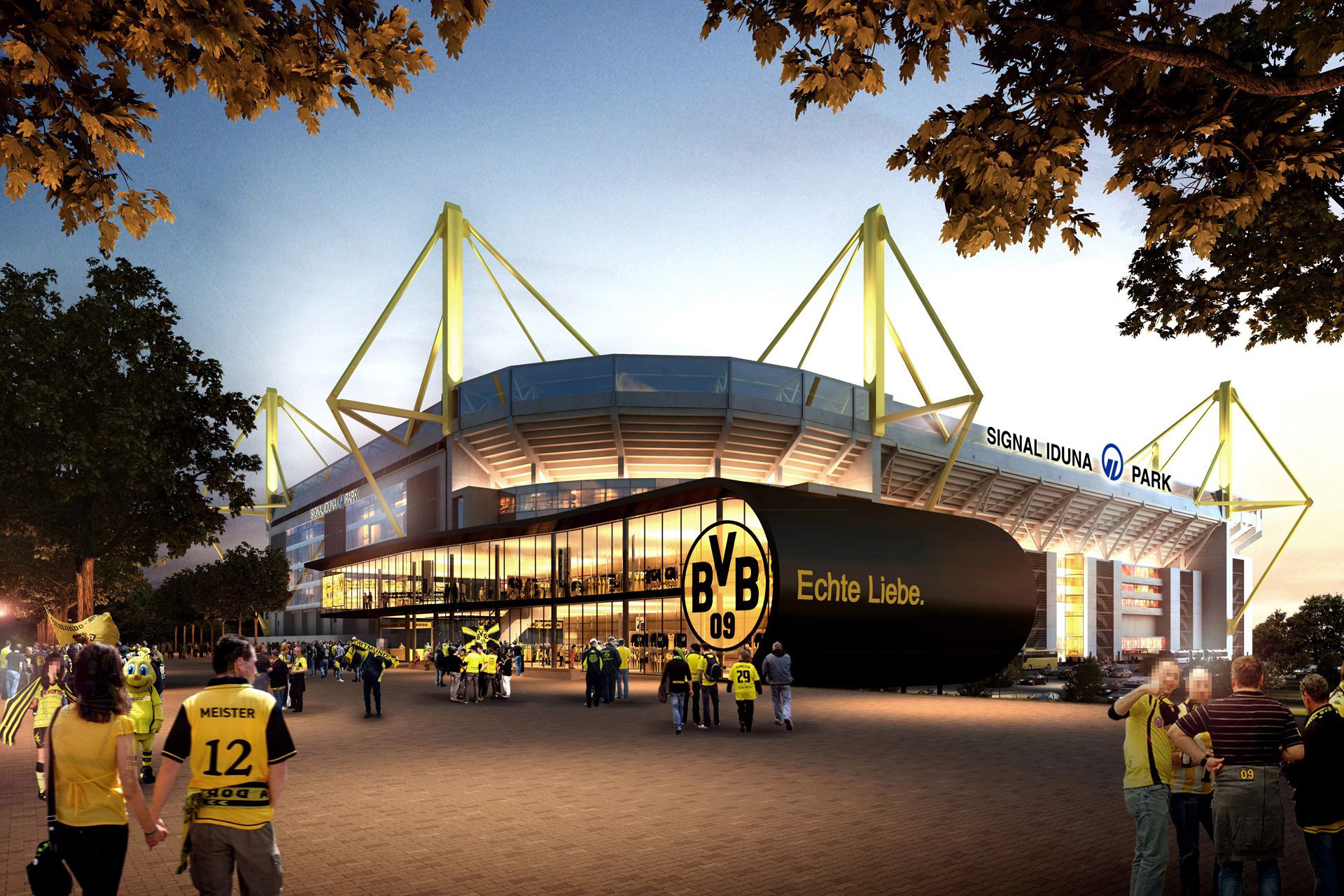 BVB Fanwelt | | Konzept3D 3D-Visualisierung, Architekturvisualisierung